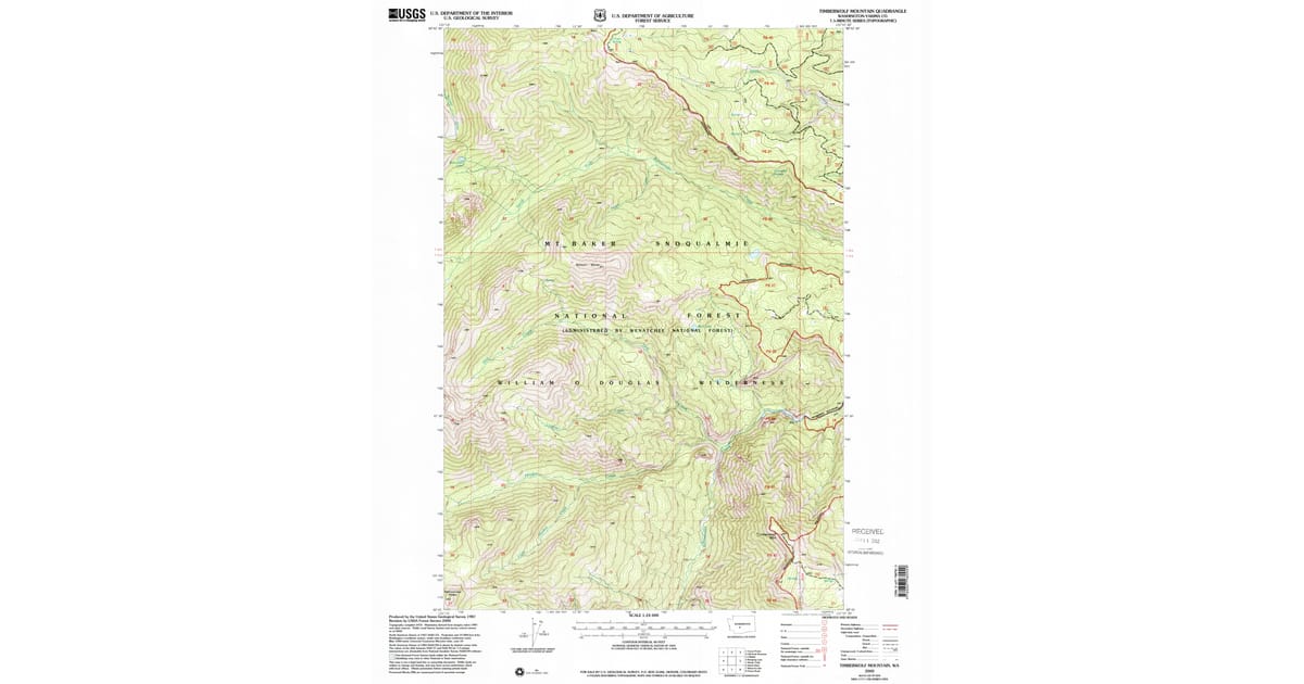2000 Map of Timberwolf Mountain, Yakima County, WA — High-Res | Pastmaps