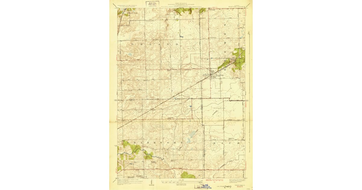 1929 Map of Tinley Park, IL — High-Res | Pastmaps