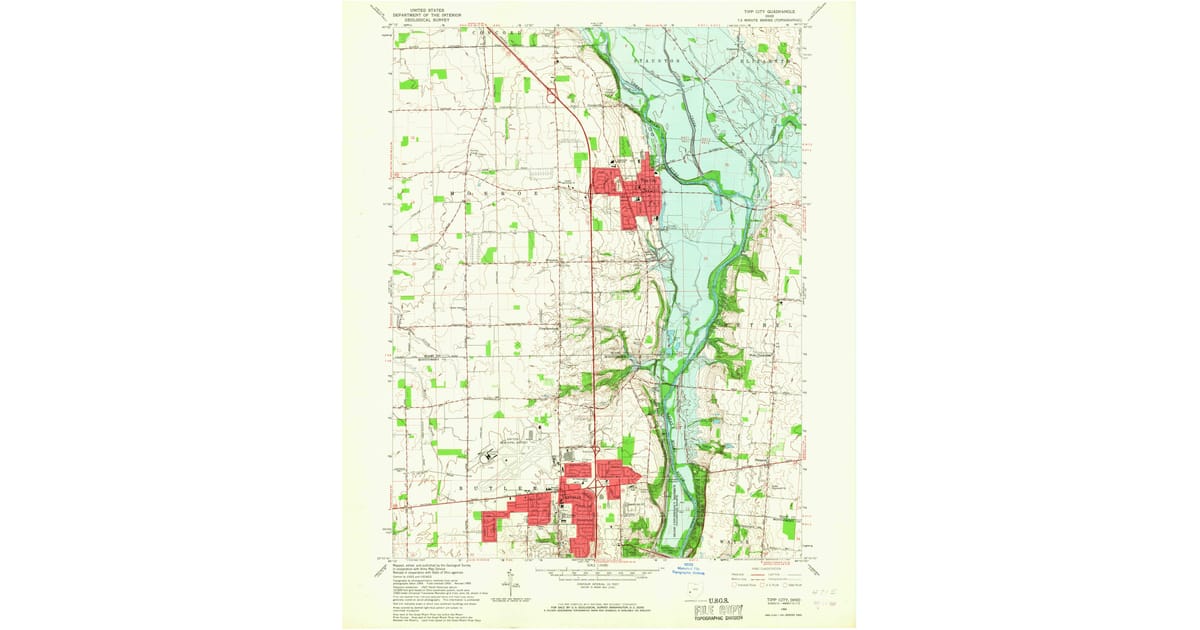 1960s Maps of Tipp City, OH | Pastmaps