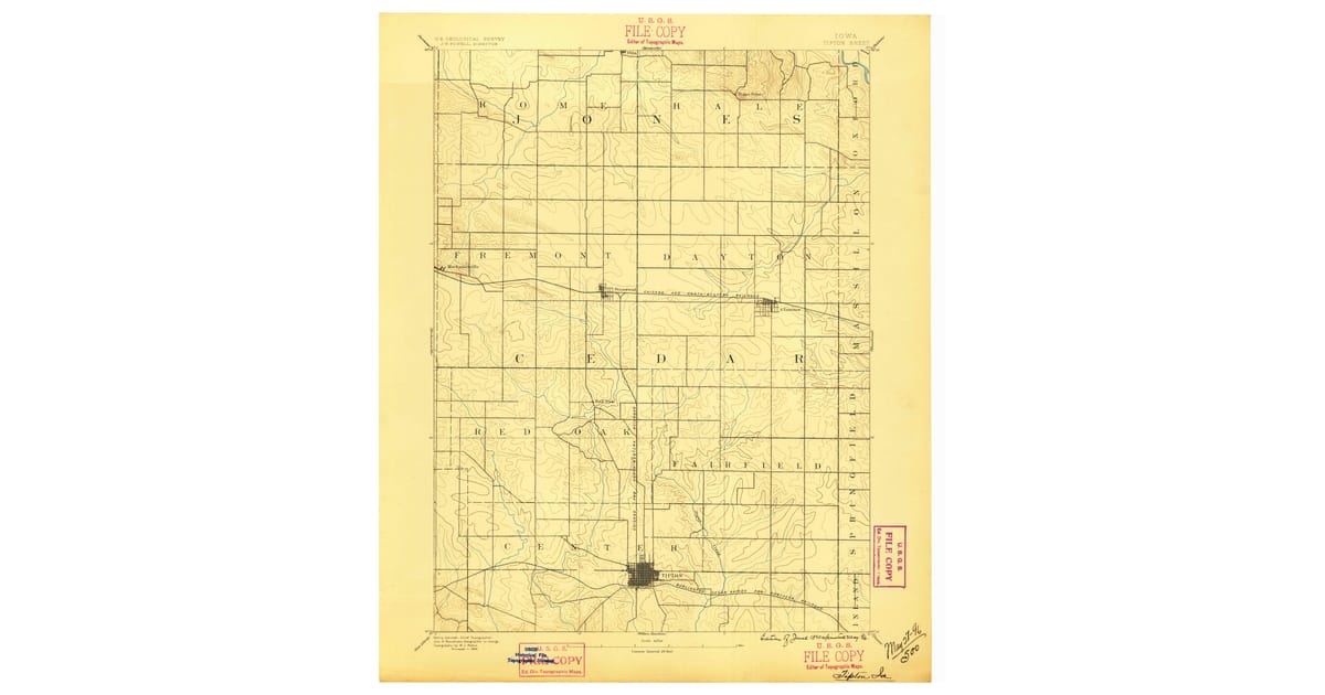 Old Maps of Cedar County, IA | Pastmaps