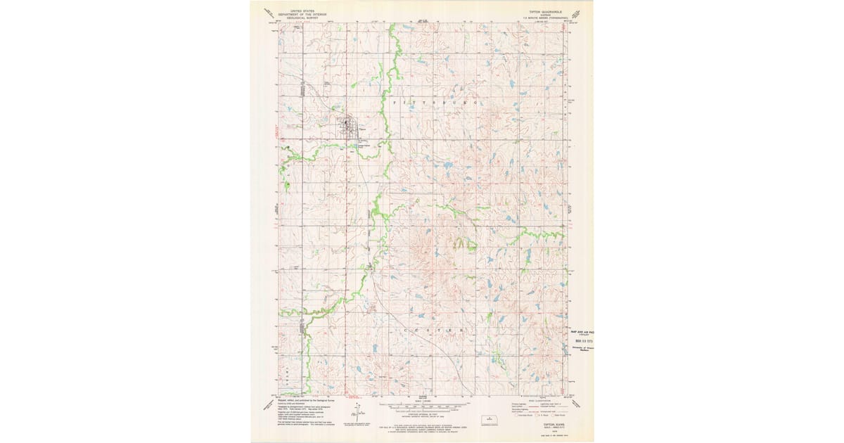 1978 Map of Tipton, KS — High-Res | Pastmaps