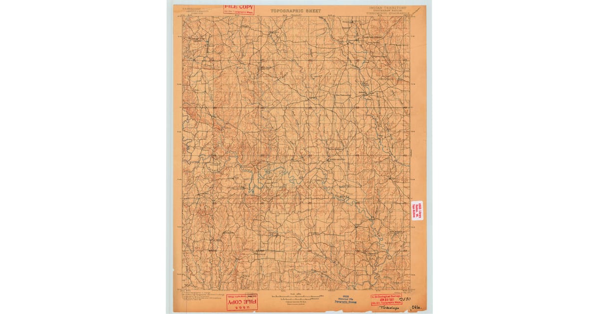 Old Maps of Simpson, OK for Academic Research | Pastmaps