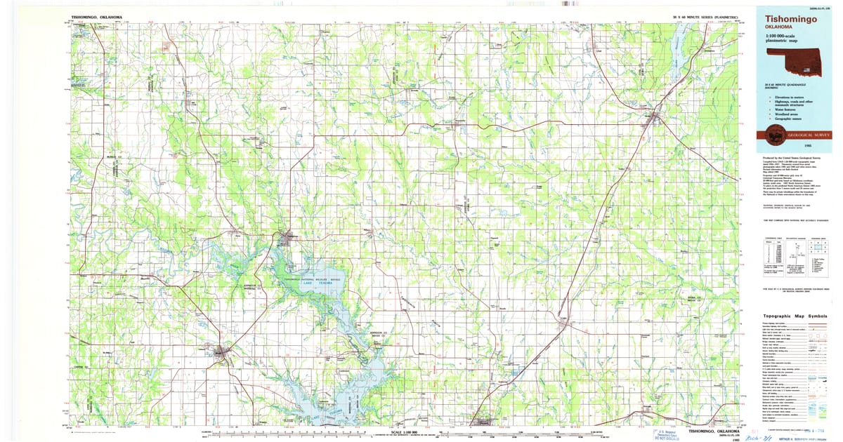 1980s Maps of Carter County, OK | Pastmaps