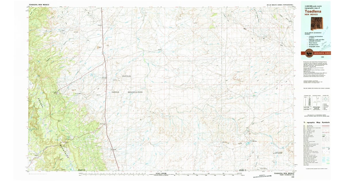 1980s Maps of Tocito, Shiprock Agency | Pastmaps