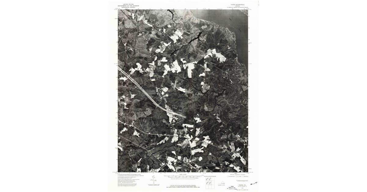 1973 Map of Toano, James City County, VA — High-Res | Pastmaps