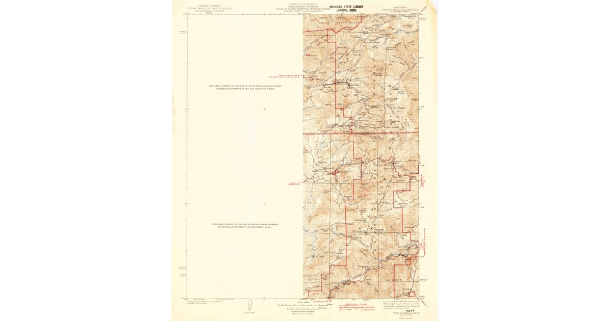 1940s Maps of Shirley Meadows, CA | Pastmaps