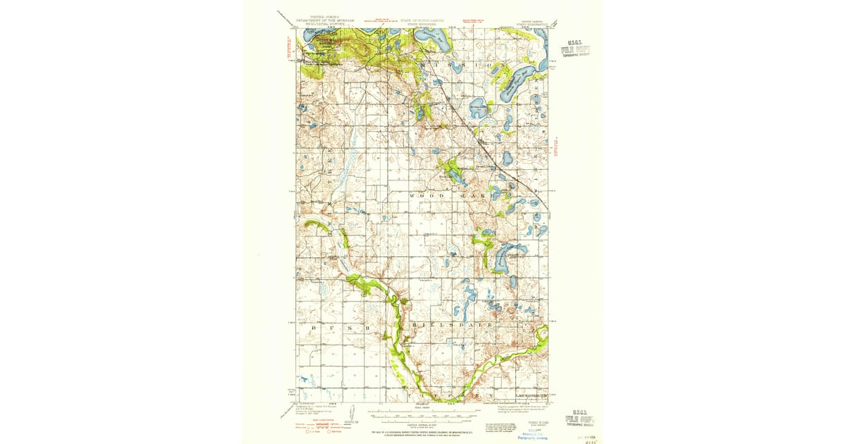 Old Maps of Fort Totten District, ND | Pastmaps