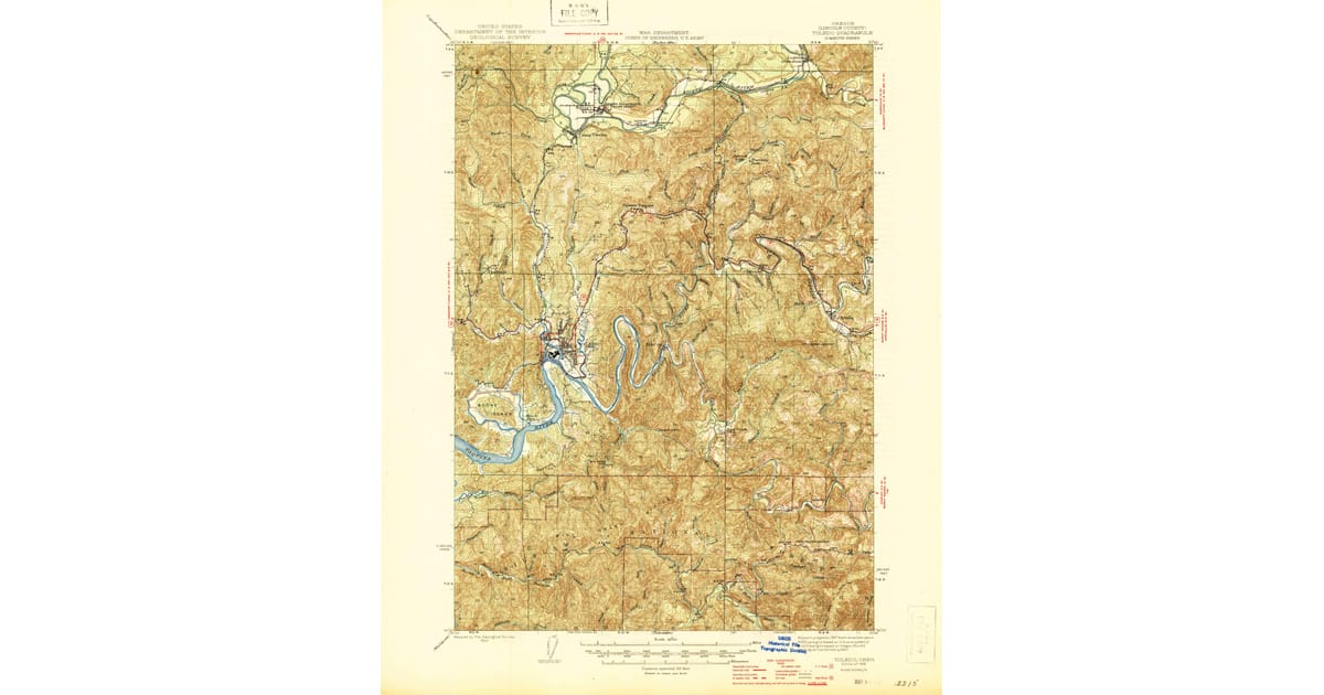 1942 Map of Toledo, OR — High-Res | Pastmaps