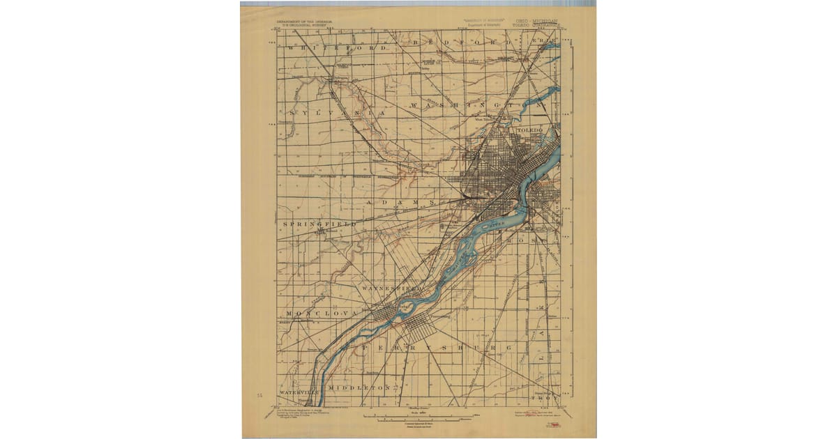 Old Maps of Old West End Historic District, Toledo | Pastmaps