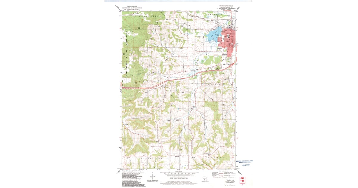 1980s Maps of Tomah, WI | Pastmaps