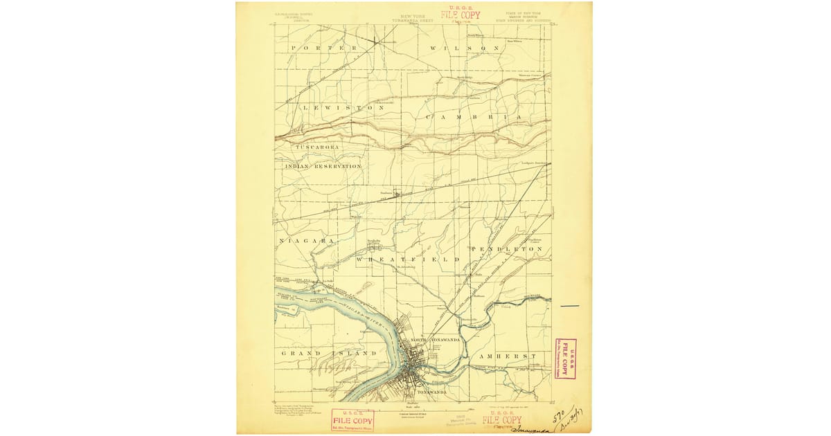 1800s (19th Century) Maps of Model City, Lewiston | Pastmaps
