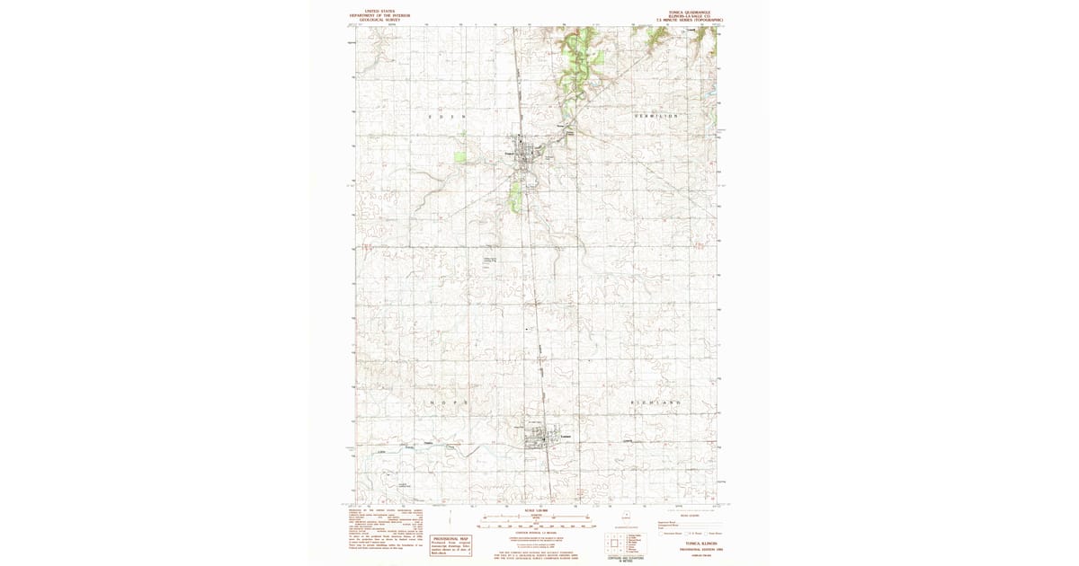1983 Map of Tonica, IL — High-Res | Pastmaps
