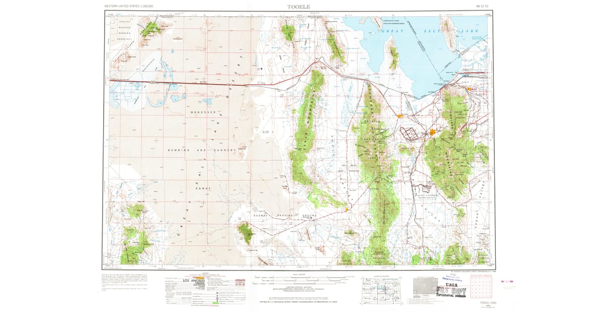 1950s Maps of Tooele, UT | Pastmaps