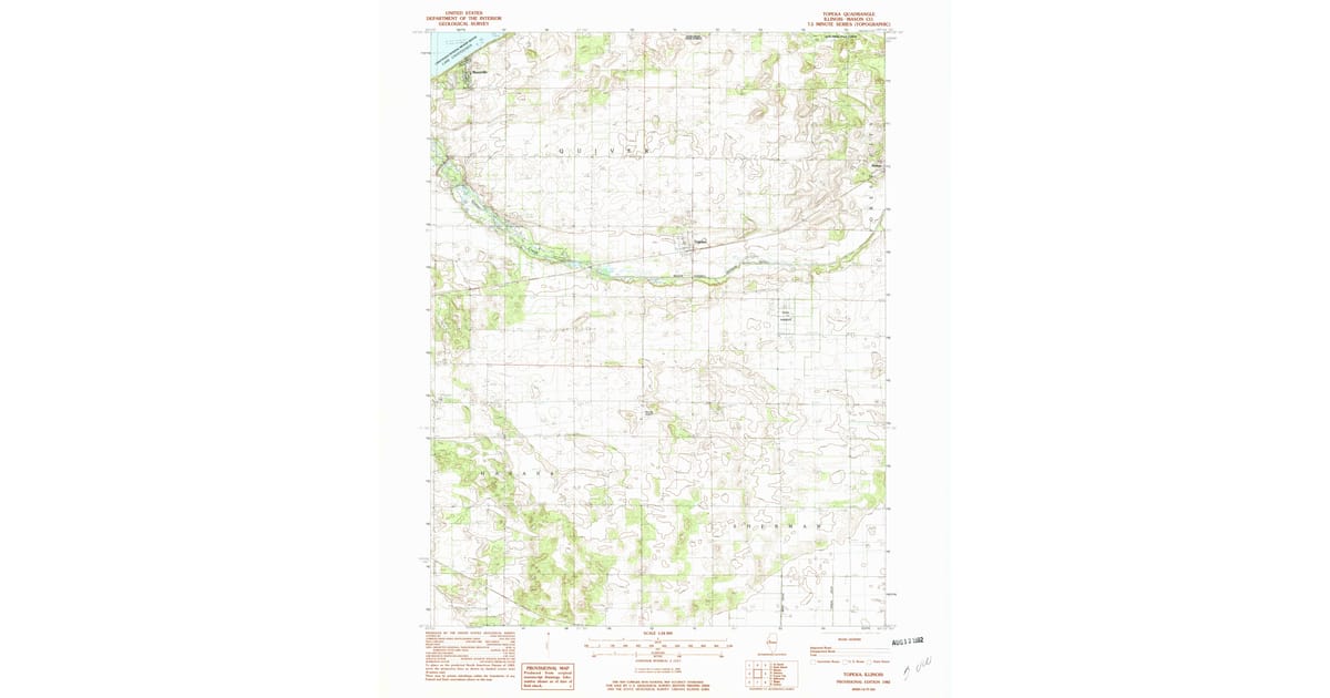 1982 Map of Topeka, IL — High-Res | Pastmaps