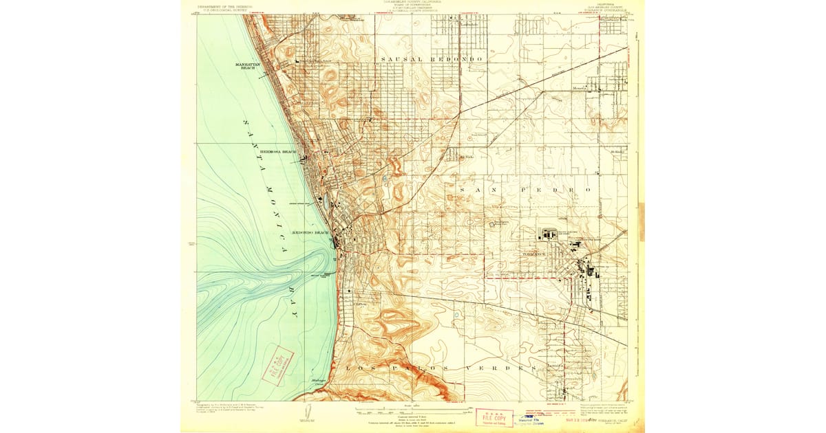1920s Maps of Hermosa Beach, CA | Pastmaps