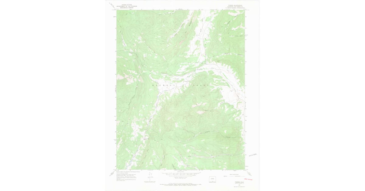 1967 Map of Torres, Las Animas County, CO — High-Res | Pastmaps