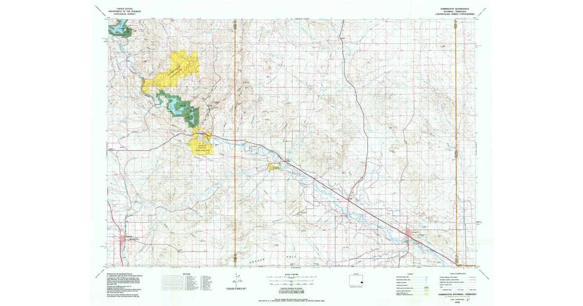 1970s Maps of Y-O Ranch, WY | Pastmaps