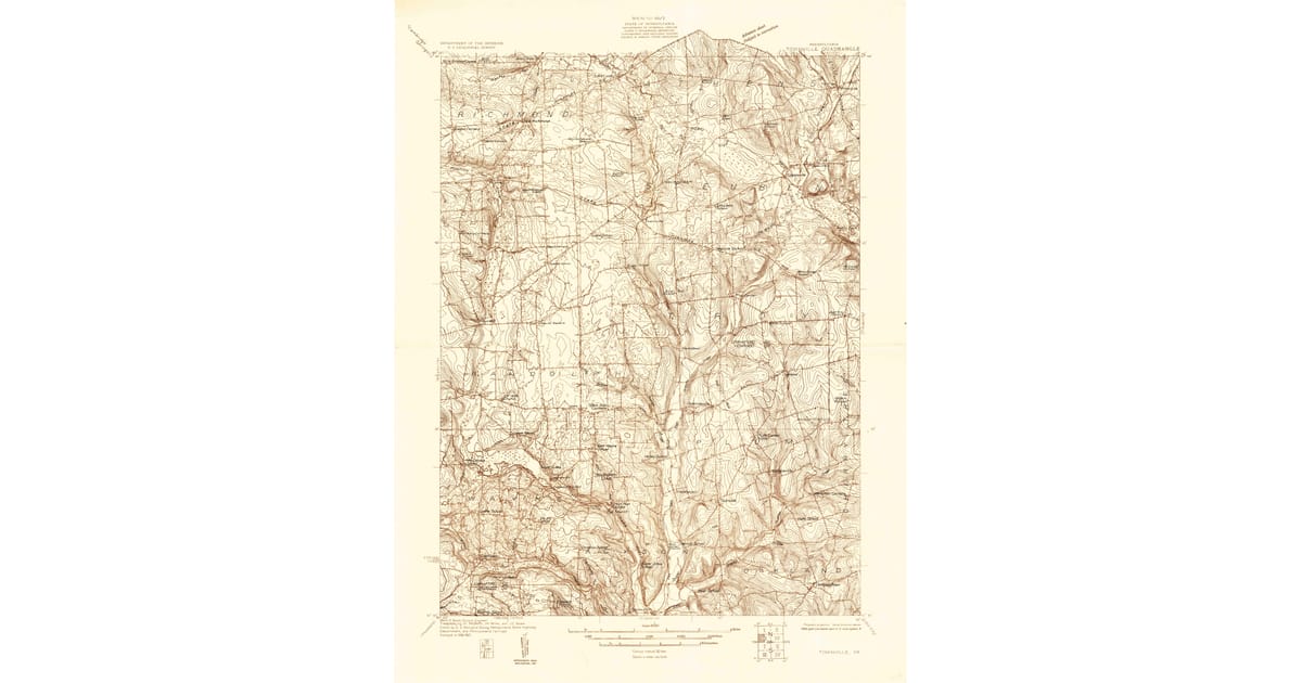 Old Maps of Mount Hope, Randolph Township for Hiking & Exploration ...