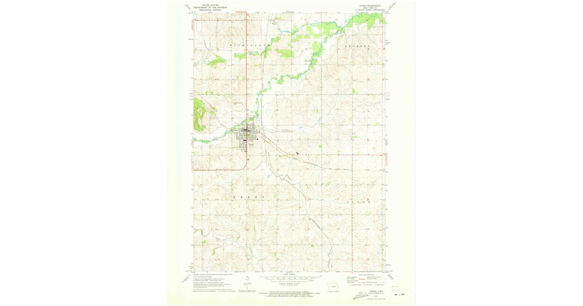 1971 Map of Traer, IA — High-Res | Pastmaps