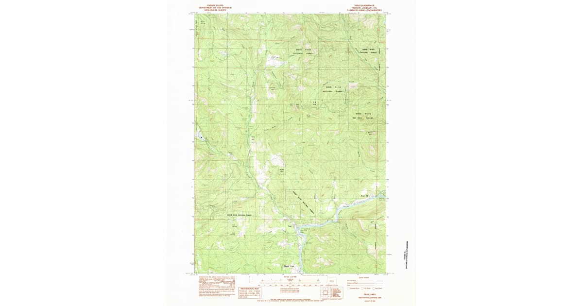 1983 Map of Trail, OR — High-Res | Pastmaps