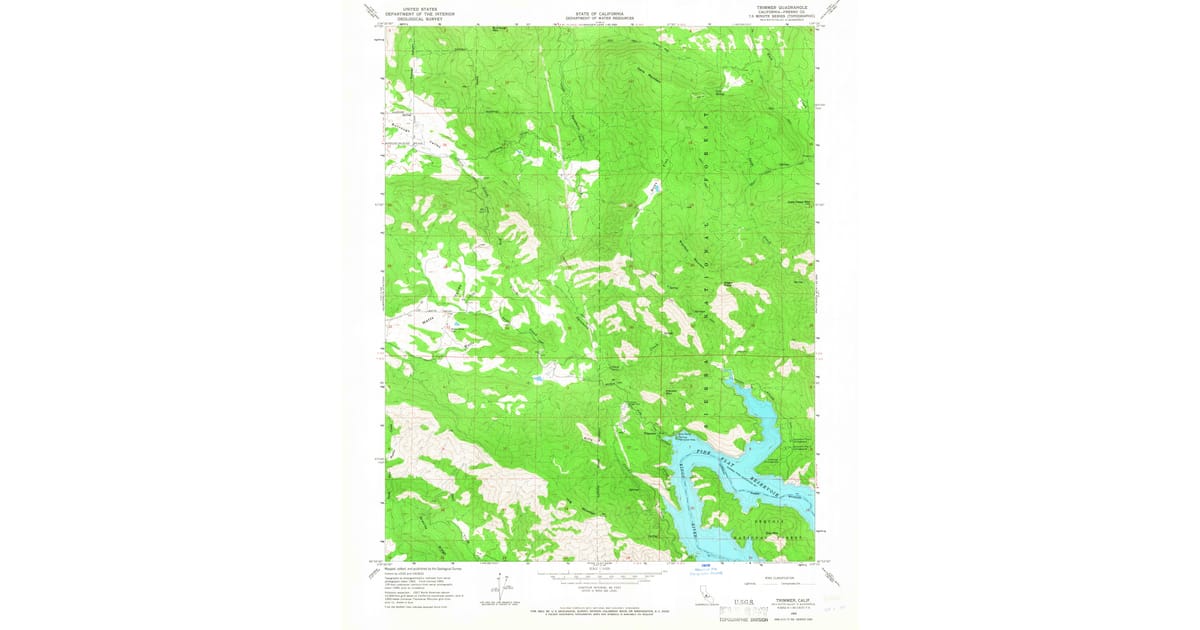 1965 Map of Trimmer, Fresno County, CA — High-Res | Pastmaps