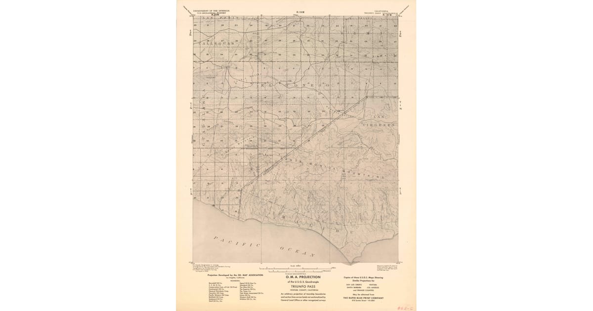Old Maps of Rolling Oaks Ranch, CA | Pastmaps