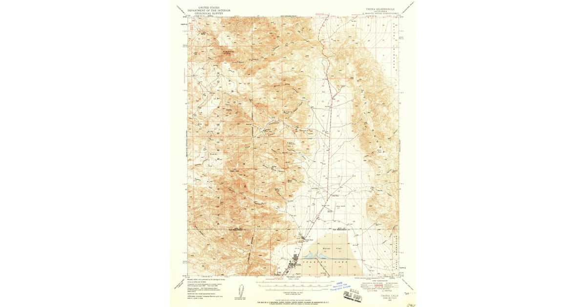 1949 Map of Trona, CA — High-Res | Pastmaps