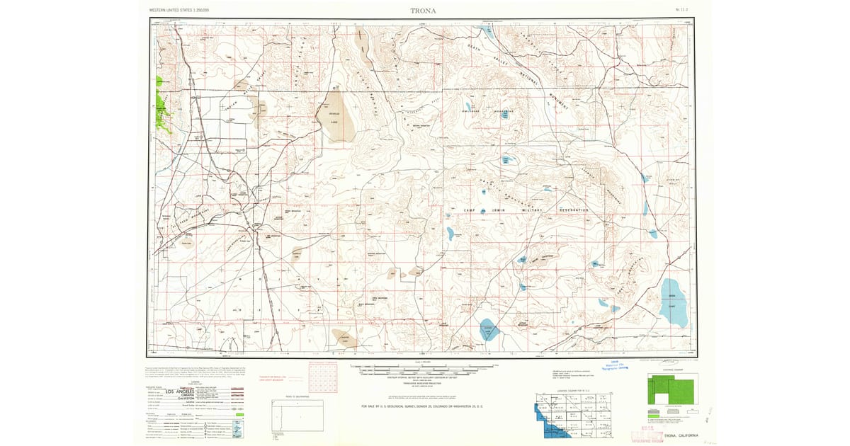 1960s Maps of Fort Irwin, CA | Pastmaps
