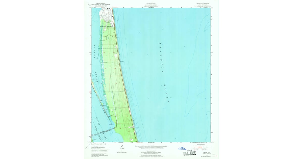 1940s Maps of South Patrick Shores, FL | Pastmaps