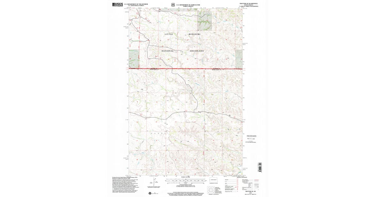 1990s Maps of Golden Valley County, ND | Pastmaps