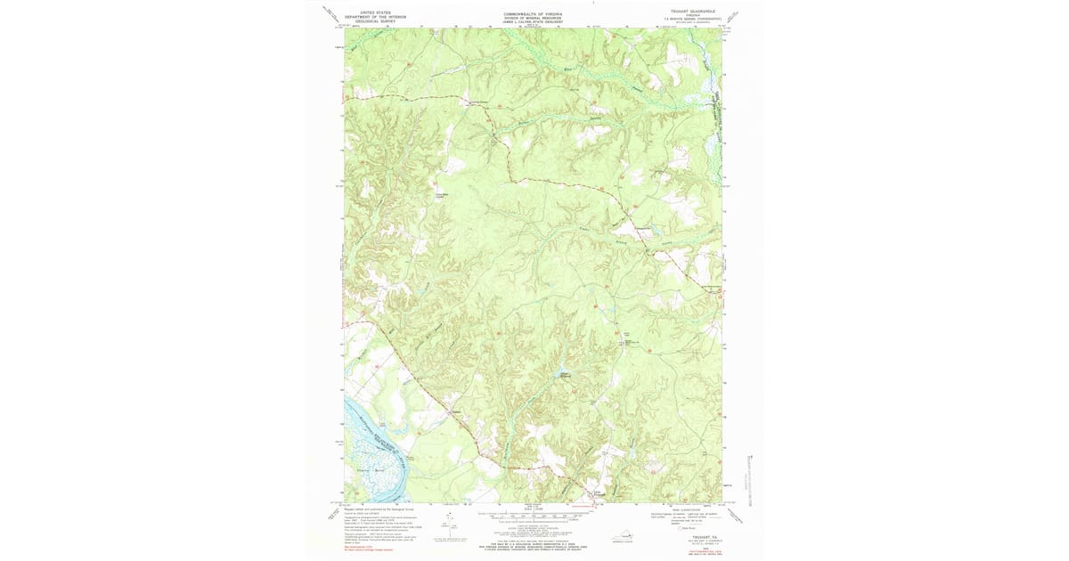 1970s Maps of King and Queen County, VA | Pastmaps