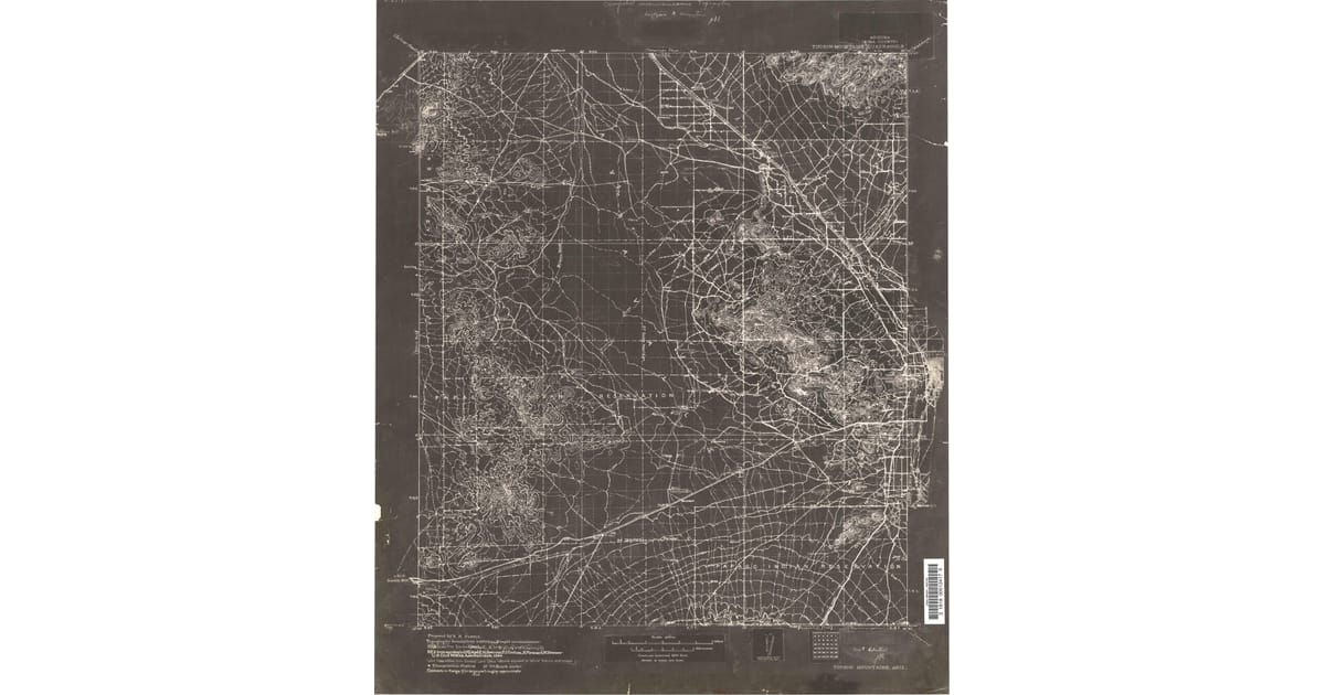Old Maps of Hayhook Ranch, AZ for Genealogy | Pastmaps
