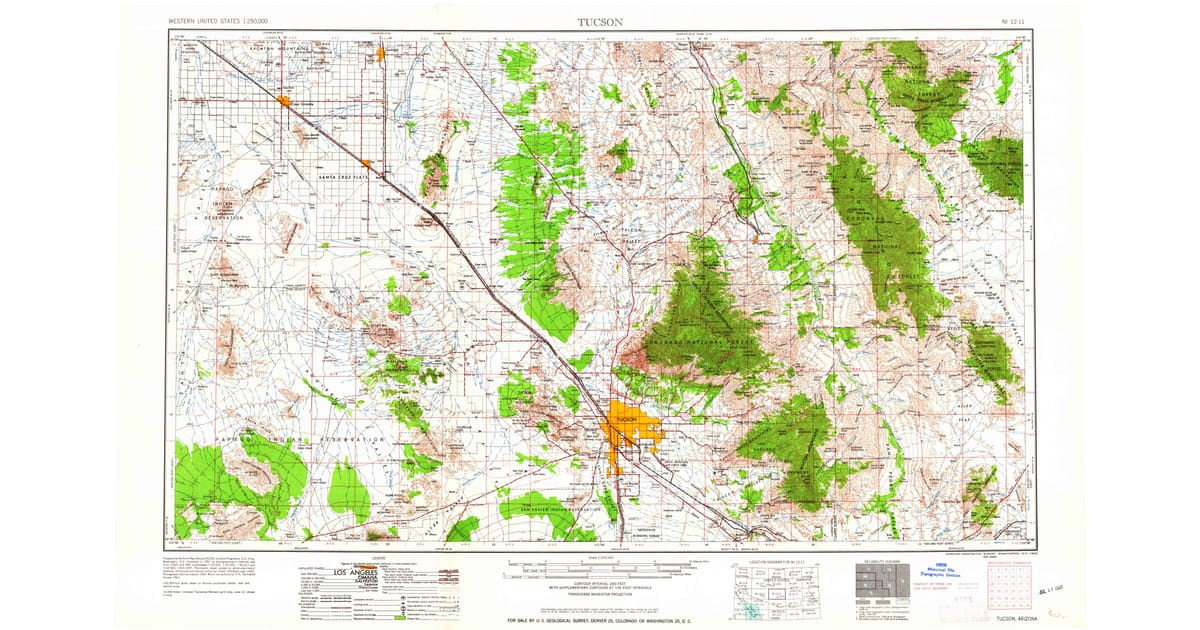 1960s Maps of Rillito, AZ | Pastmaps
