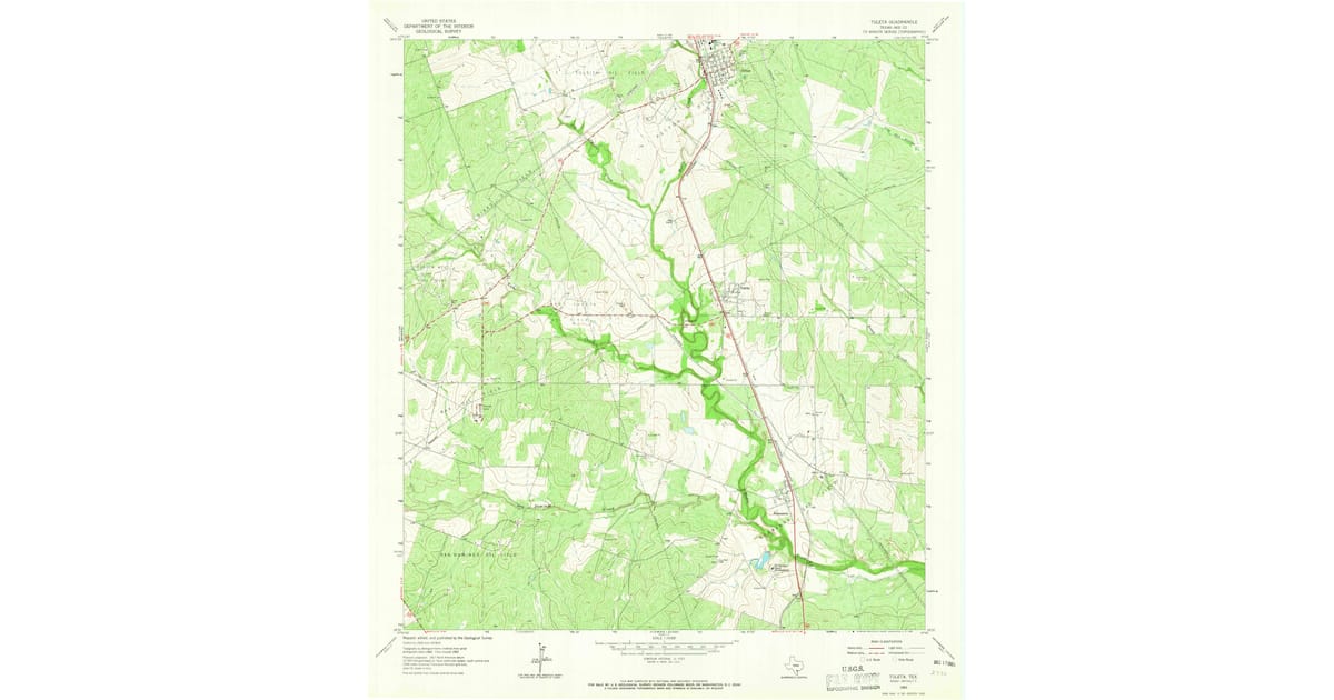 1963 Map of Tuleta, TX — High-Res | Pastmaps