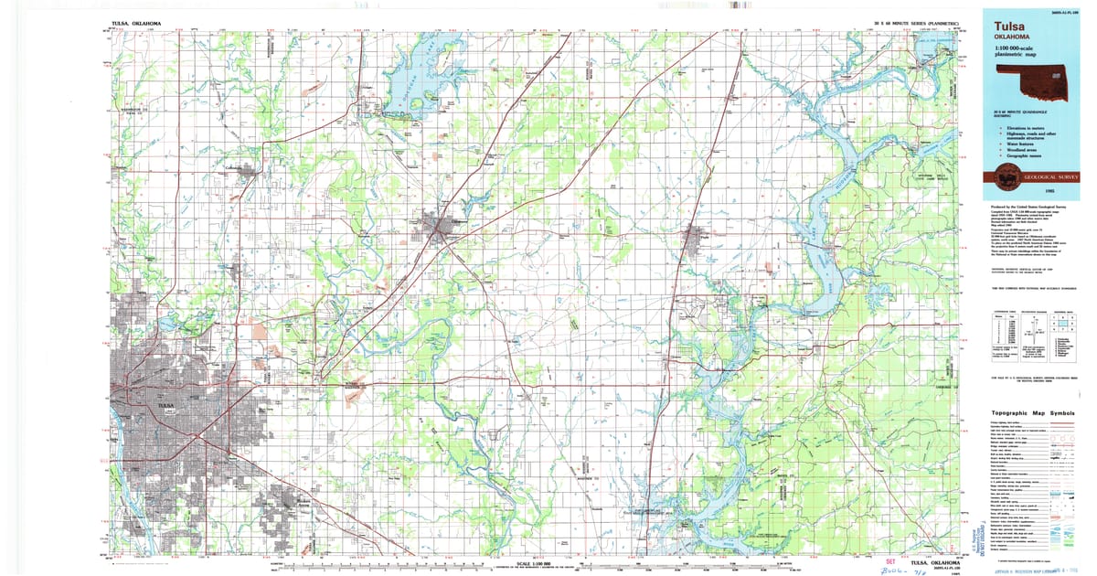 1980s Maps of Longview Acres, Tulsa | Pastmaps
