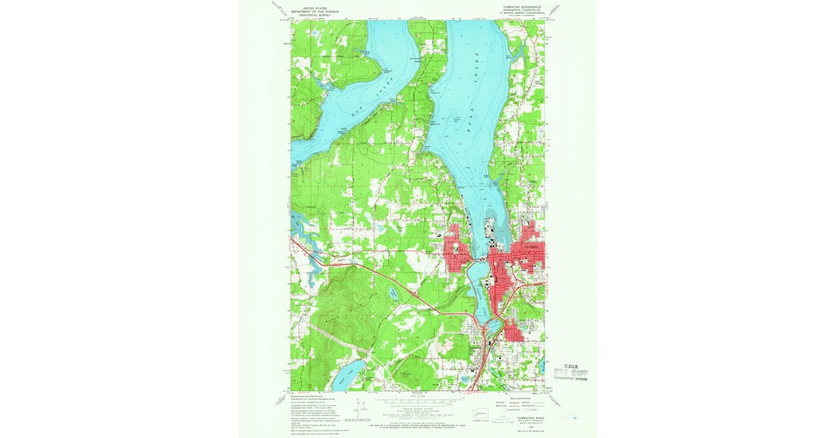 1959 Map of Tumwater, WA — High-Res | Pastmaps