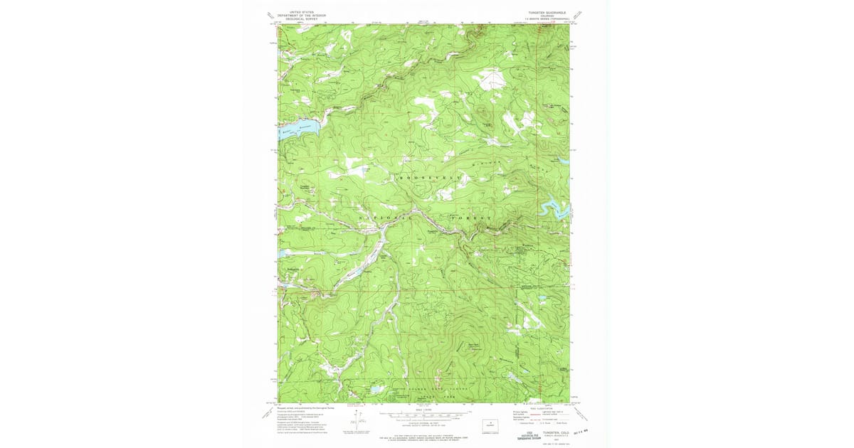 1970s Maps of Nederland, CO | Pastmaps