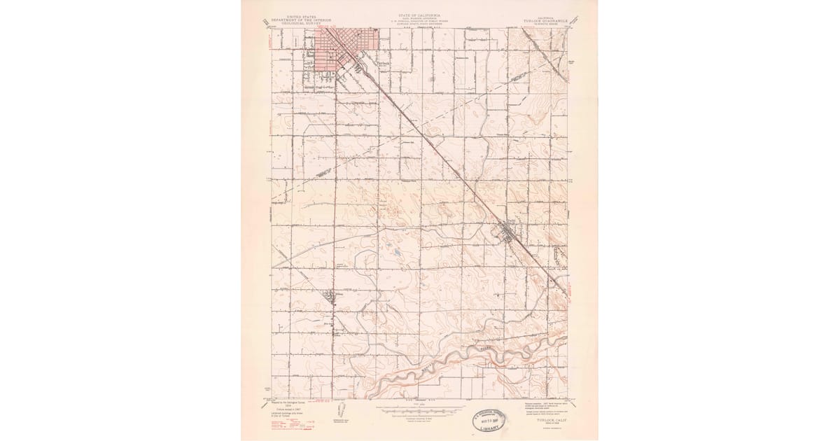 1948 Map of Turlock, CA — High-Res | Pastmaps