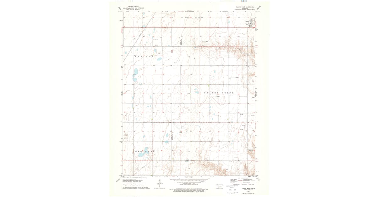1970s Maps of Turpin, OK | Pastmaps