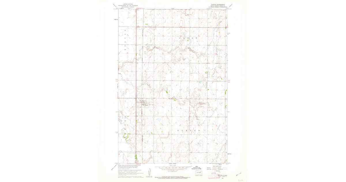 1960 Map of Turton, SD — High-Res | Pastmaps