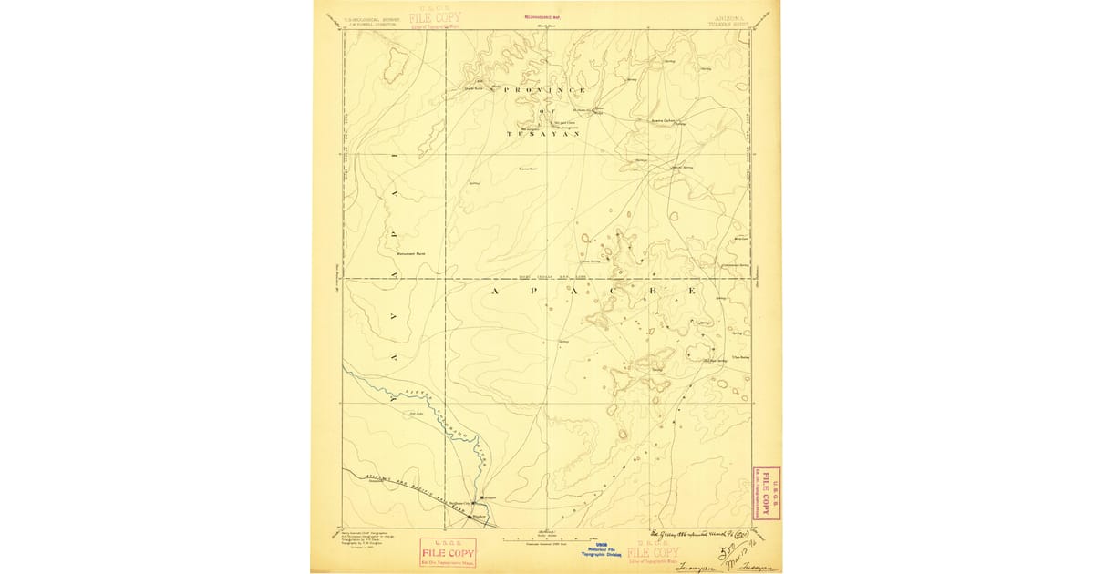 Old Maps of Seba Dalkai, Fort Defiance Agency for Academic Research ...