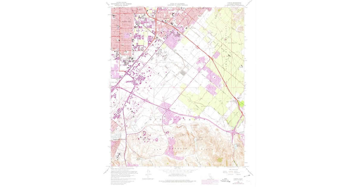 1962 Map of Tustin, CA — High-Res | Pastmaps
