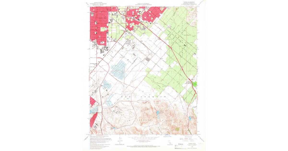 1965 Map of Tustin, CA — High-Res | Pastmaps