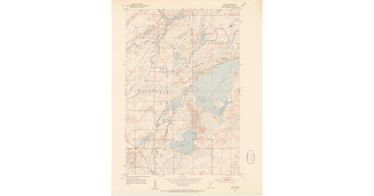 1953 Map of Twig, St. Louis County, MN — High-Res | Pastmaps