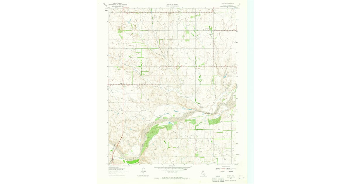 1960s Maps of Wheeler County, TX | Pastmaps
