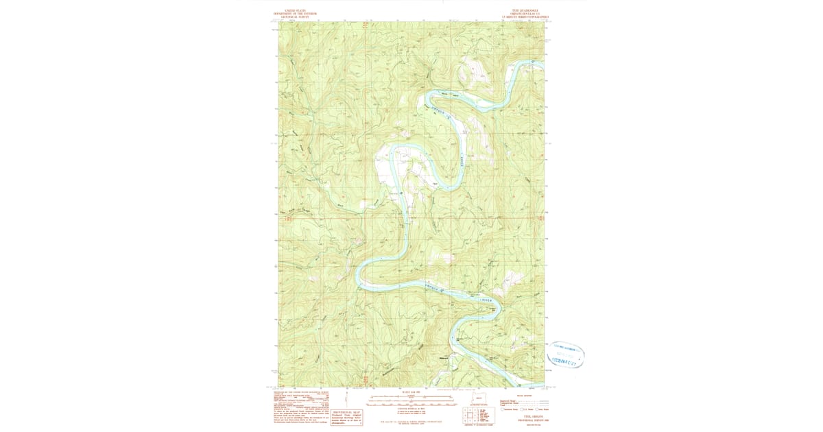 1990 Map of Tyee, Douglas County, OR — High-Res | Pastmaps