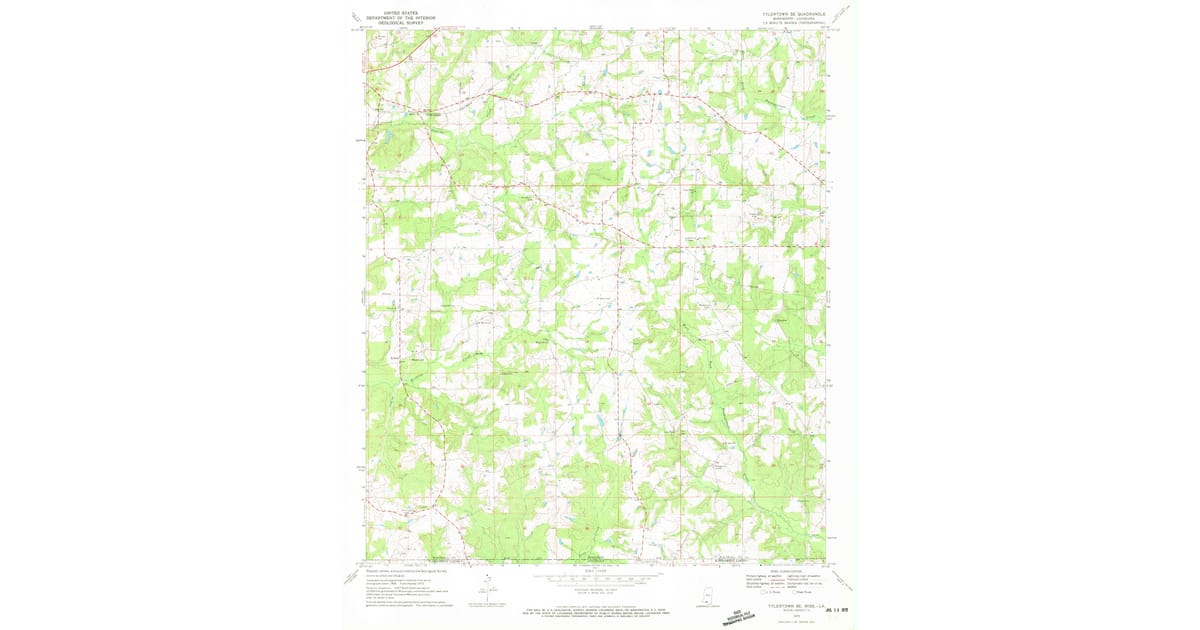 1970s Maps of Flowers, MS | Pastmaps