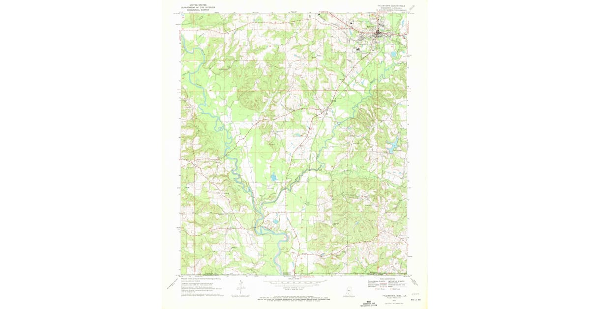 1970 Map of Tylertown, MS — High-Res | Pastmaps