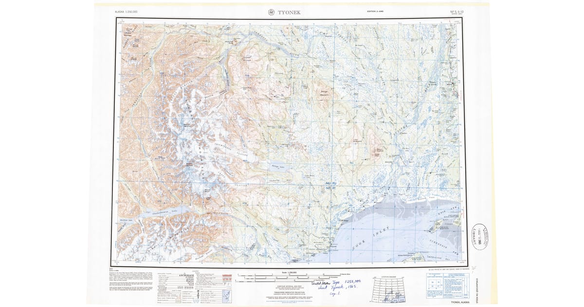 1960s Maps of Beluga, AK | Pastmaps