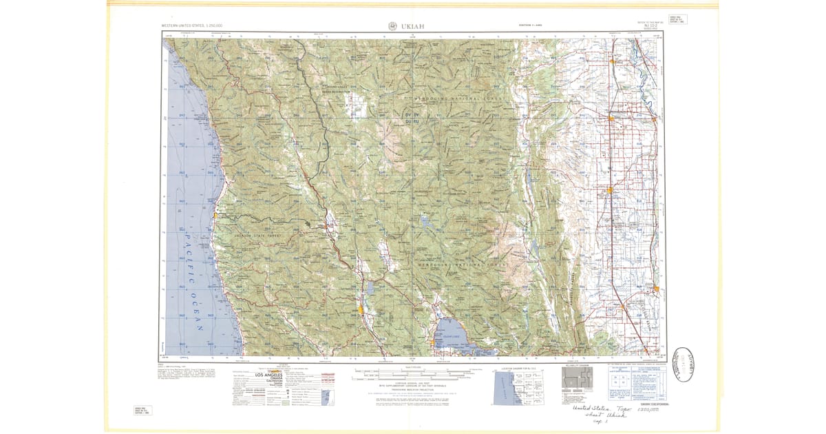1960s Maps of Willits, CA | Pastmaps
